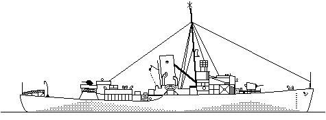 Haapalah / Aliyah Bet - Media - Schematic of Flower Class Corvette